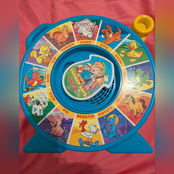 Mattel | Toys | Classic Vintage Blue Farm Animal Sound Toy 996 See And ...